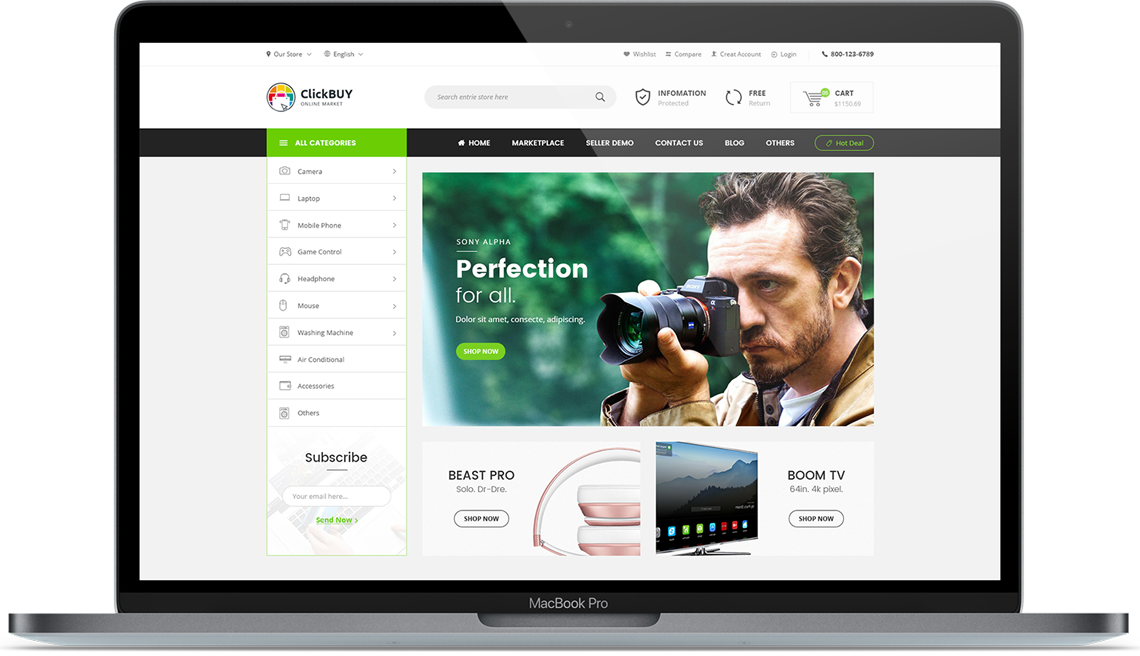 ClickBuy - Multi Store Responsive WordPress Theme